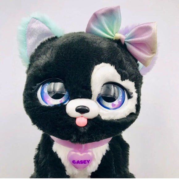 Presents Pets | Toys | Present Pets Casey Dog Black Glitter Puppy ...